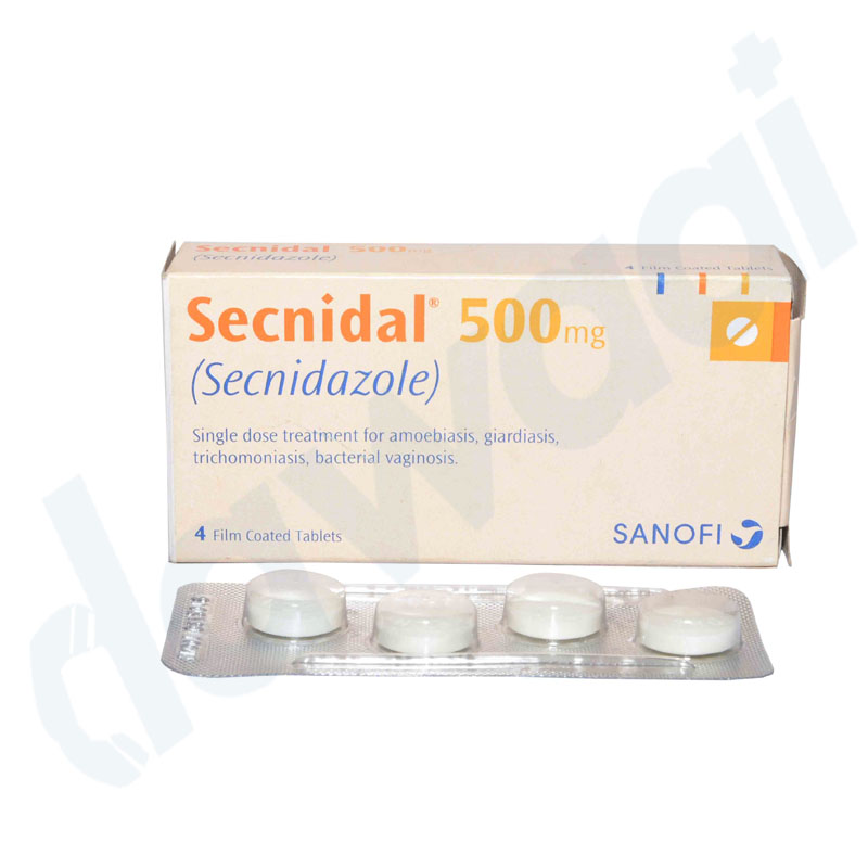 Secnidal 500mg Tab.— Dawaai - Uses, Side Effect, Price In Pakistan