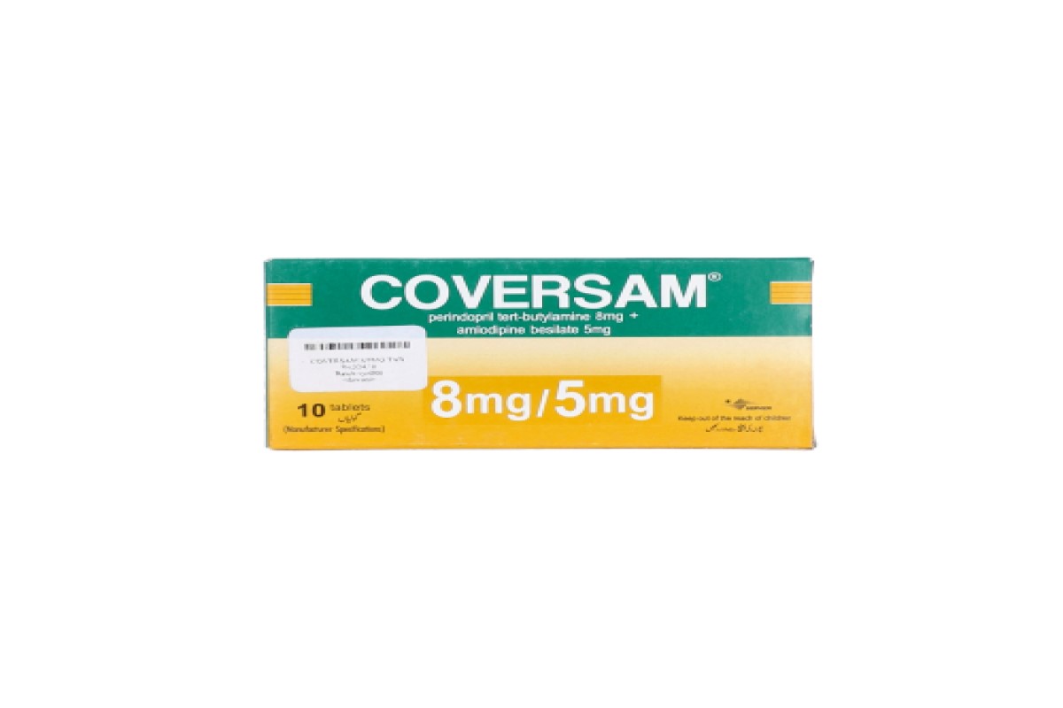 Coversam 8mg/5mg Tab.— Dawaai - Uses, Side Effect, Price In Pakistan