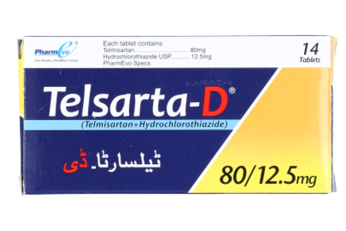 Telsarta D 80mg/12.5mg Tablet: View Uses, Side Effects, Price And ...