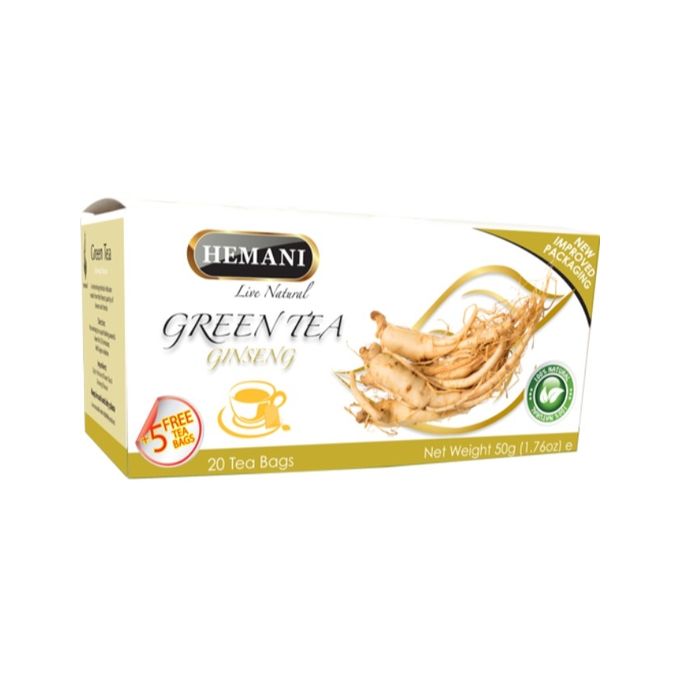 Buy Hemani Green Tea Ginseng 20Tb | Online In Pakistan - Dawaai.pk