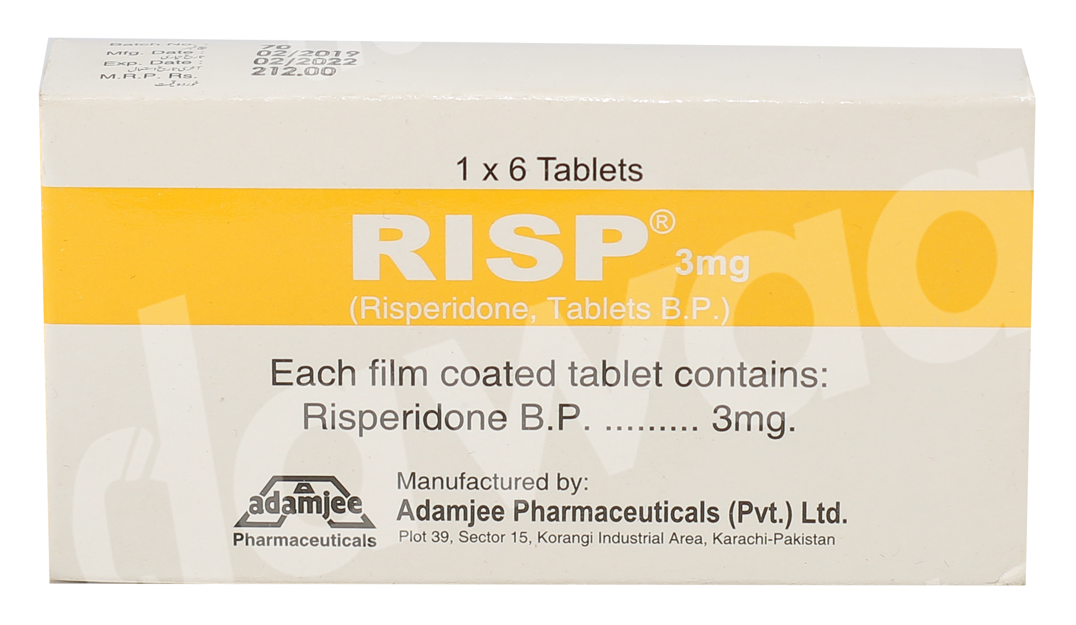 Risp 3mg Tab.— Dawaai - Uses, Side Effect, Price In Pakistan