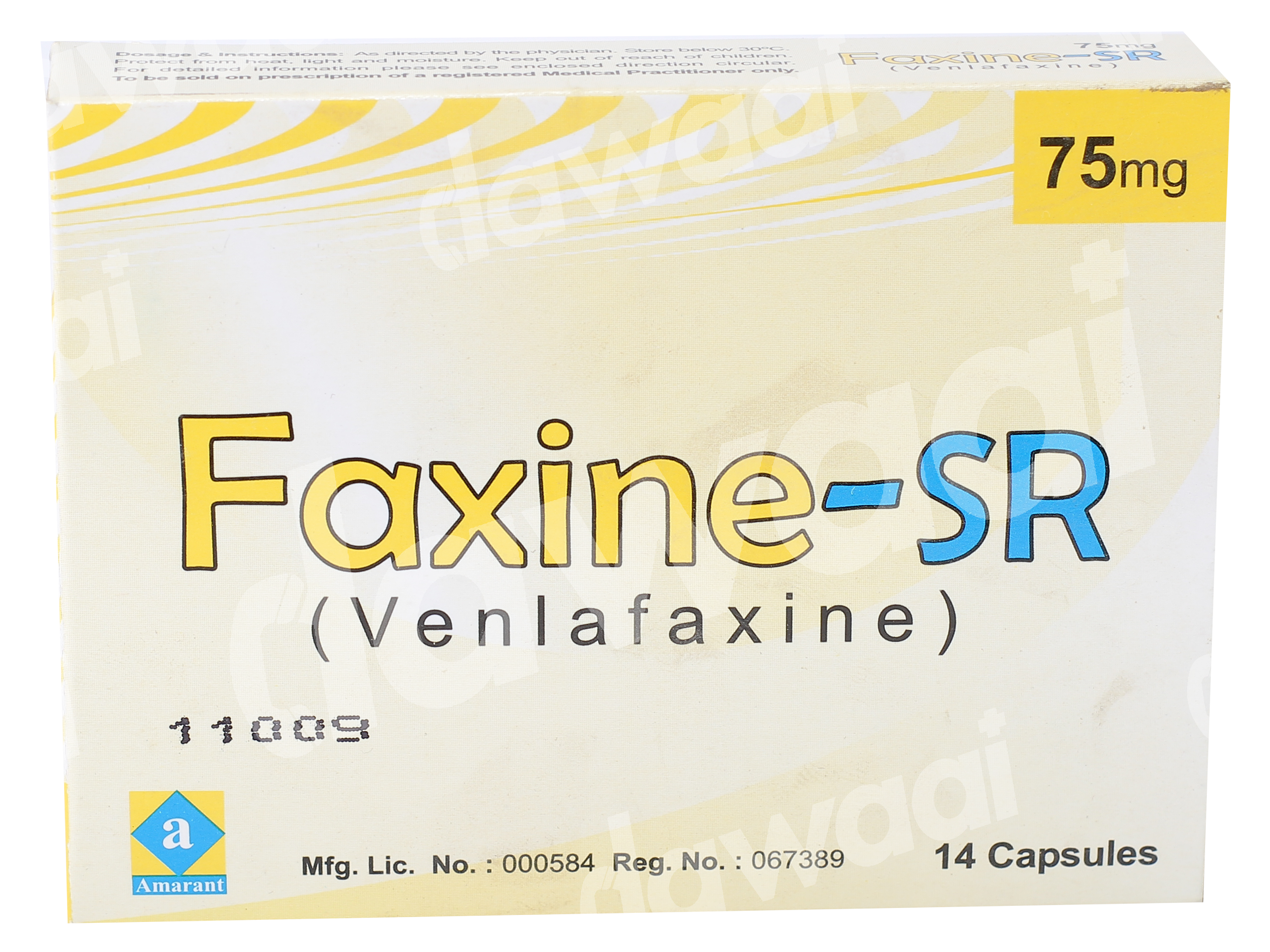 Faxine 75mg Cap.— Dawaai - Uses, Side Effect, Price In Pakistan
