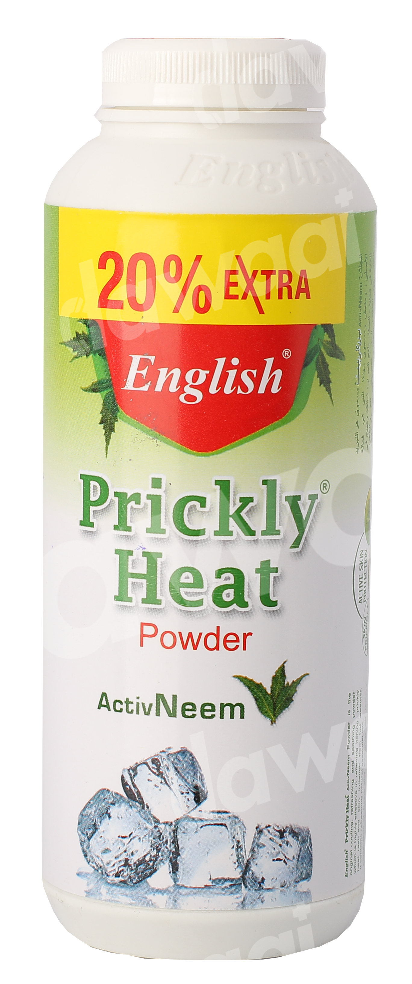 English Prickly Heat Powder Active Neem Large Pack 75 | Uses | Side ...