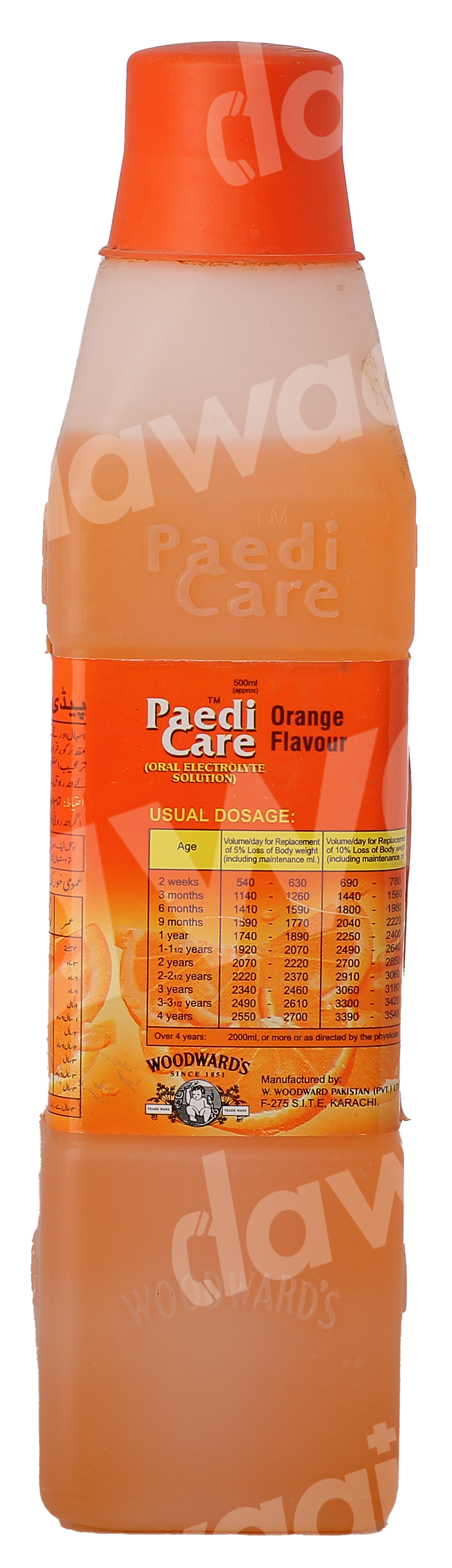 Paedicare Orange 500ml Liq.— Dawaai - Uses, Side Effect, Price In Pakistan