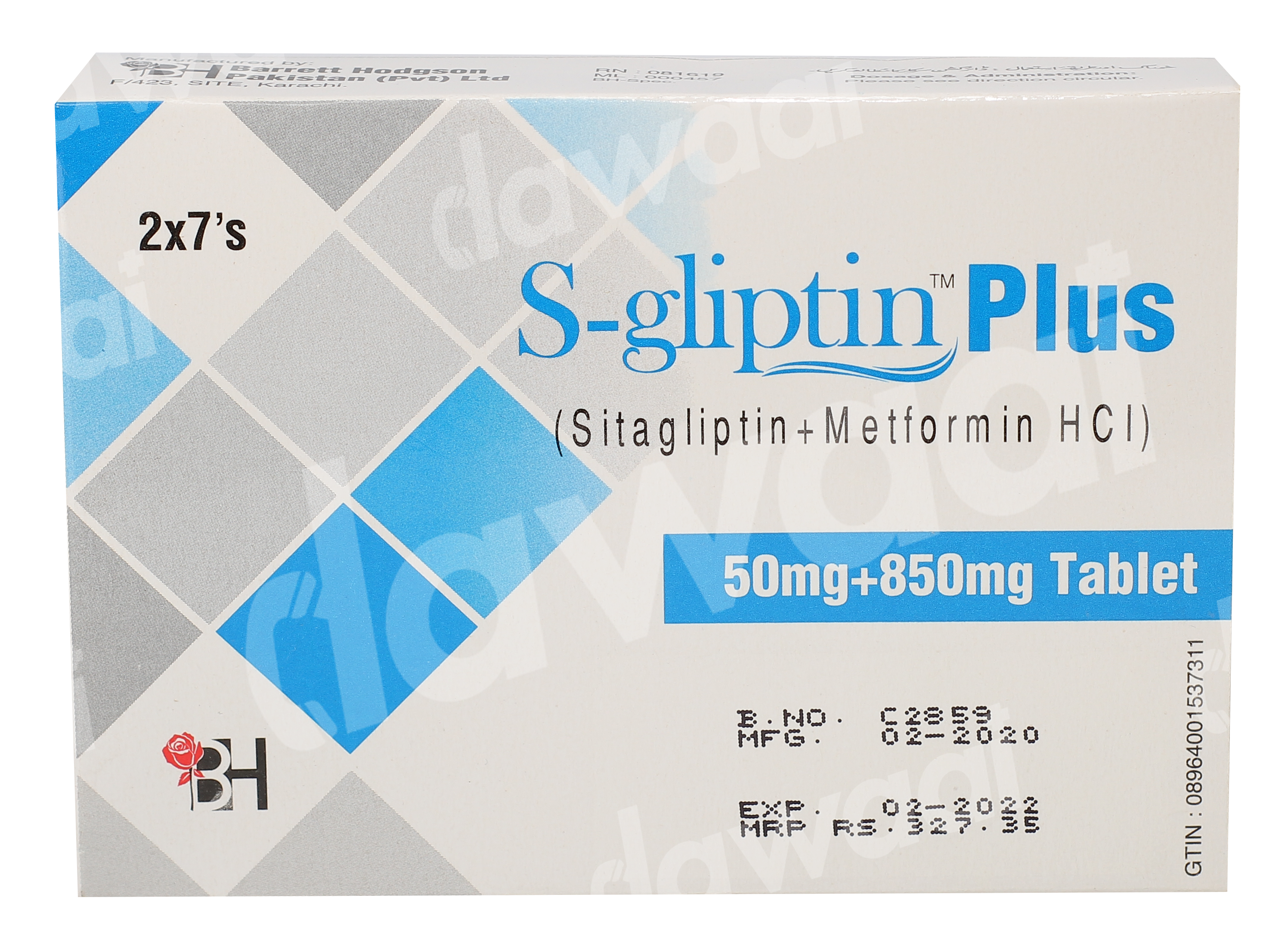 S-Gliptin Plus 50mg + 850mg Tablet: View Uses, Side Effects, Price And ...