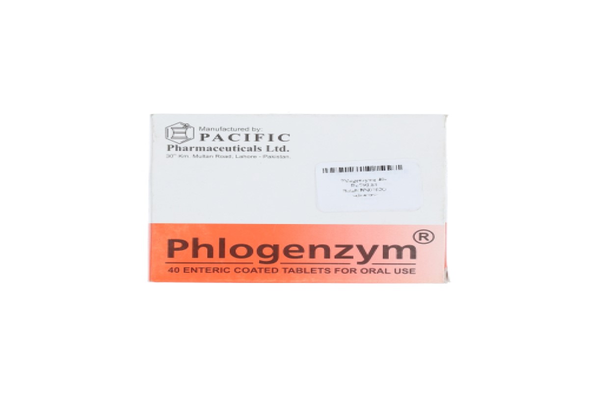 Phlogenzyme 90mg/100mg Tab.— Dawaai - Uses, Side Effect, Price In Pakistan