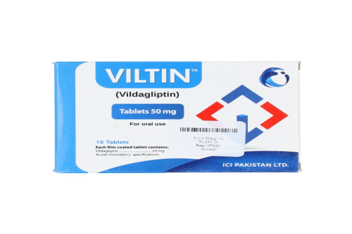 Viltin 50mg Tab.— Dawaai - Uses, Side Effect, Price In Pakistan