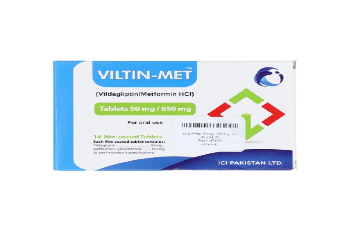 Viltin-Met 50mg/850mg Tab.— Dawaai - Uses, Side Effect, Price In Pakistan