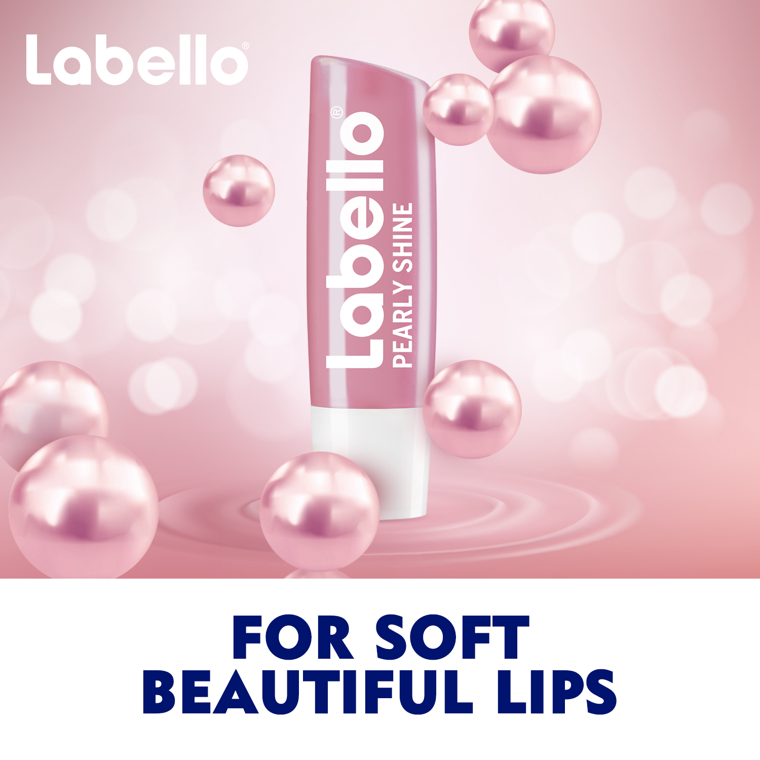 LABELLO Lip Care, Pearly Shine With Pearl & Silk Extracts, Lip Balm 4 ...