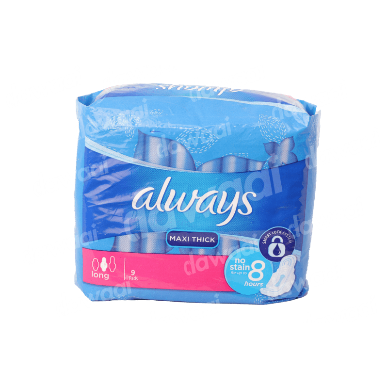 Buy Always Maxi Thick Long 9 Pads | Online In Pakistan - Dawaai.pk