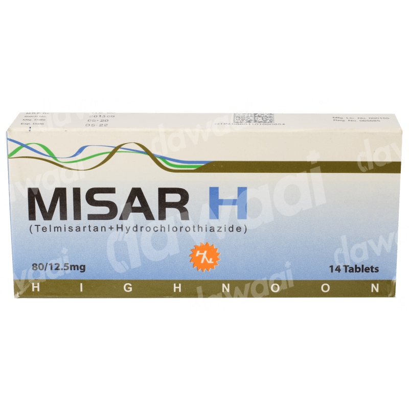 Misar H 80mg/12.5mg Tablet: View Uses, Side Effects, Price And ...